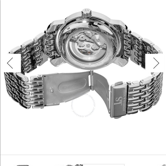 Joshua & Sons | Accessories | Joshua And Sons Skeleton Silver Dial ...
